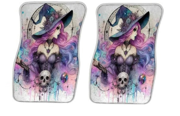 Custom Printed, Original Design, Spellbinding Pastel 4-Piece Vehicle F ...